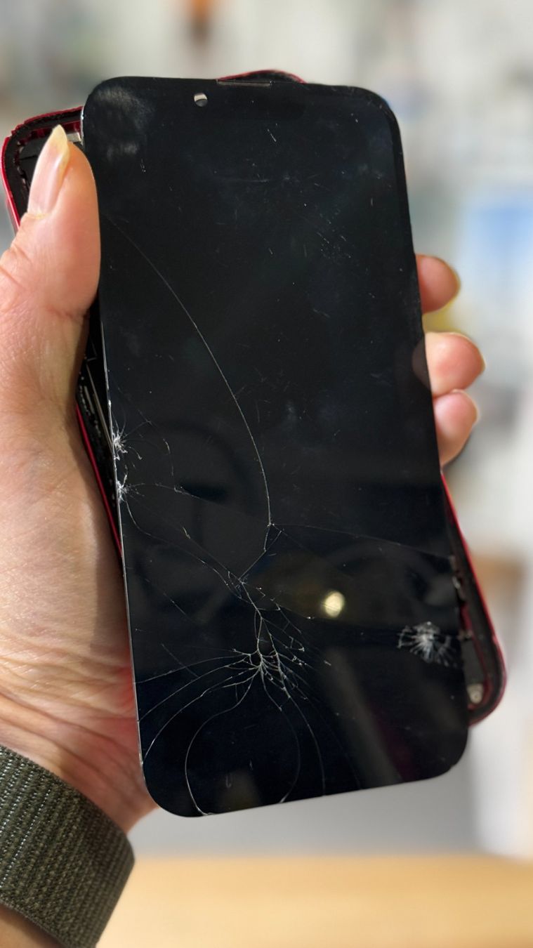 Écran original d iPhone 13 vitres fissuré tactile fonctionne (Gebraucht ...