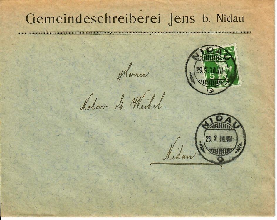 Gemeindeschreiberei Jens b. Nidau (Gebraucht) in Hochdorf für CHF 6 – mit Lieferung auf Ricardo ...