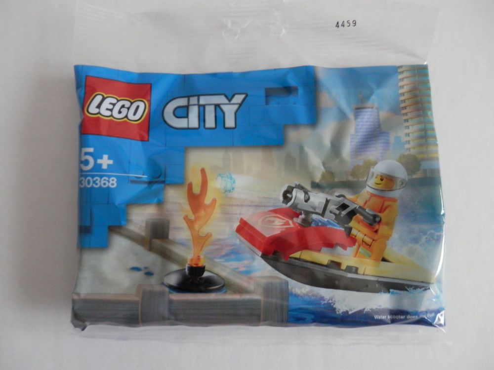 LEGO City 30368 Polybag Feuerwehr Jet Ski NEU (Neu und originalverpackt ...