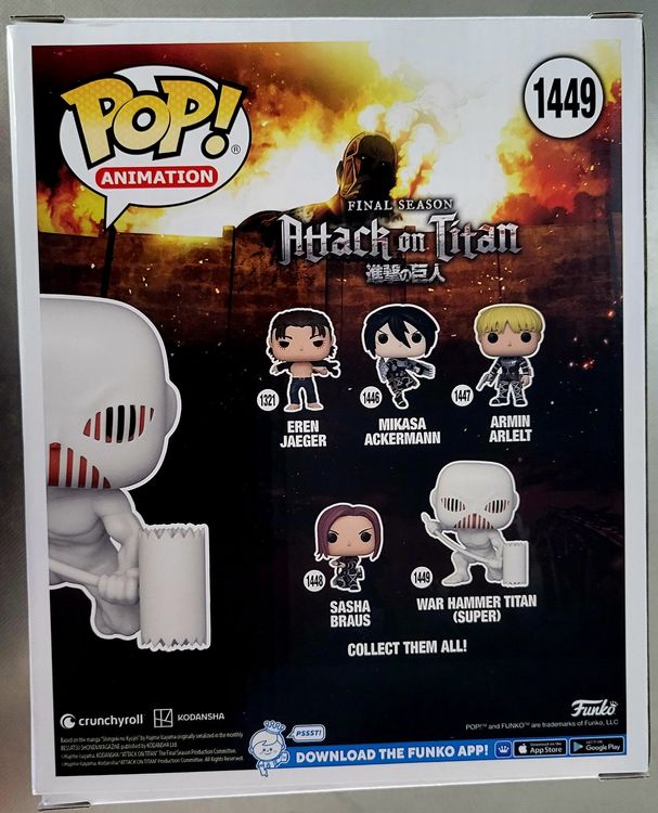 Funko Pop Attack On Titan War Hammer Titan | Kaufen auf Ricardo