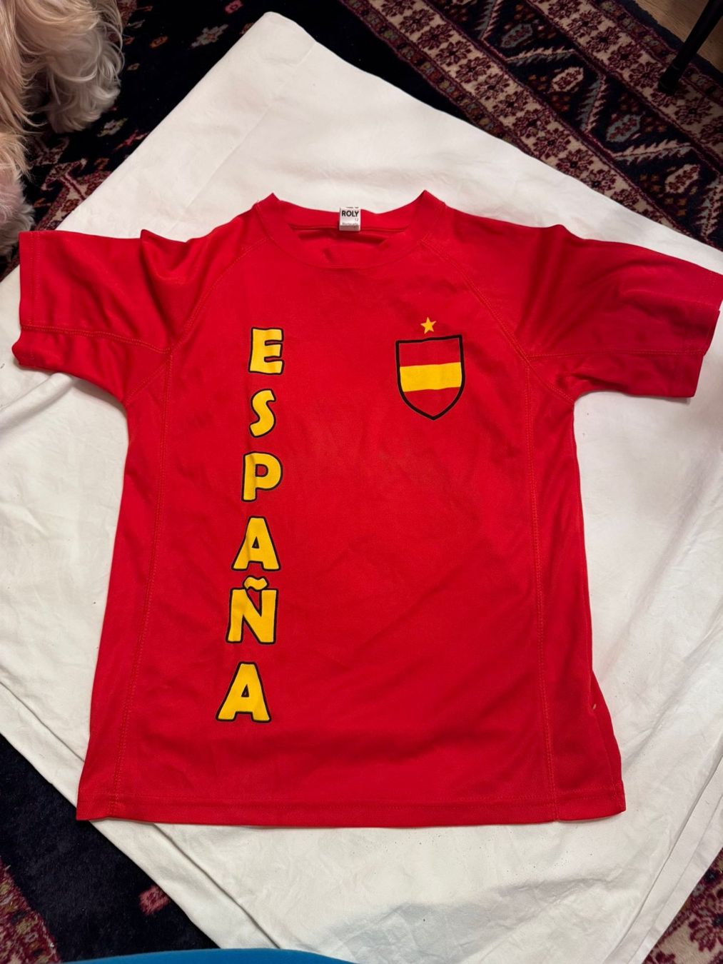 Fussballtrikot Spanien, rot, Grösse 140, 100% Polyester (D'occasion) à ...