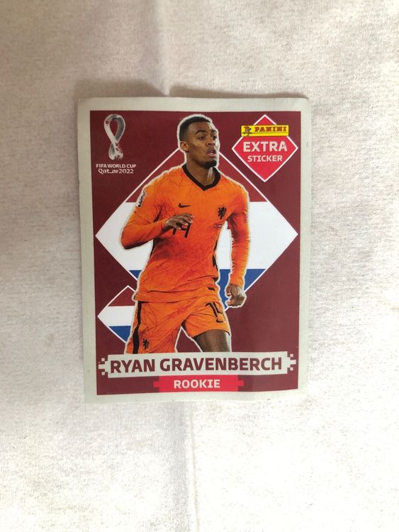 Ryan Gravenberch Panini 2022 Extra Sticker | Kaufen auf Ricardo