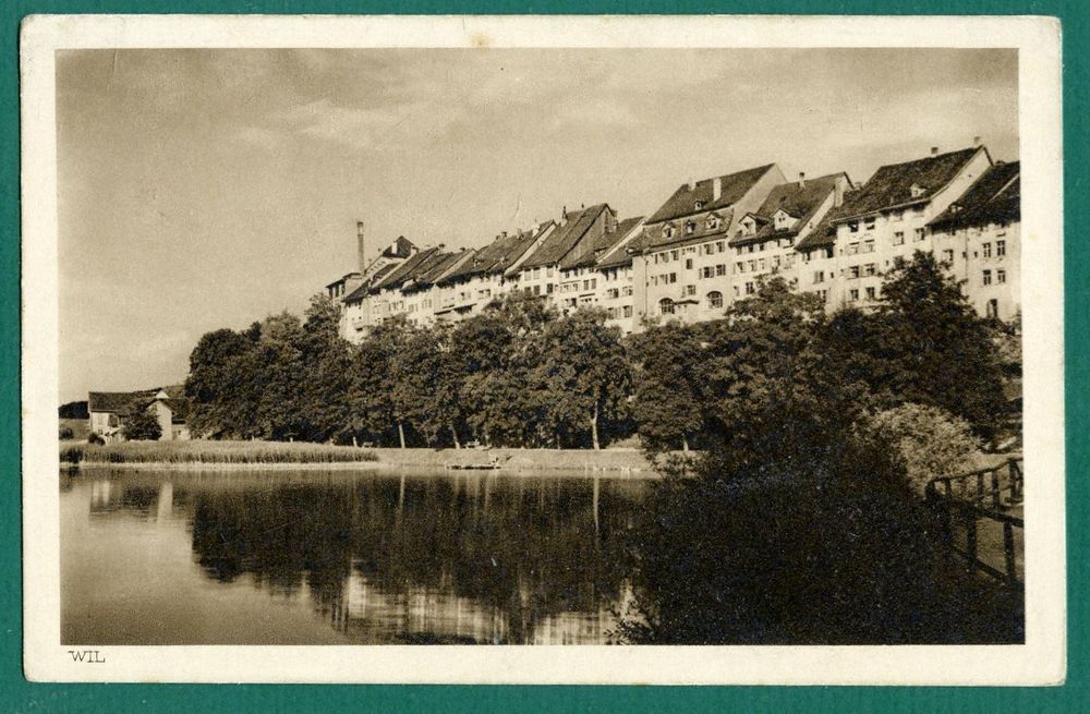 Wil SG, Altstadt und Weiher, um 1930 | Kaufen auf Ricardo