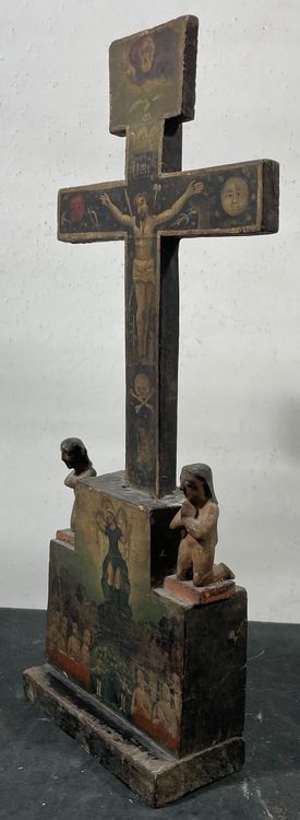 Antike Heilige Barock geschnitzte Holz Kreuzigung Skulptur (Gebraucht) in Root für CHF 565 – mit ...