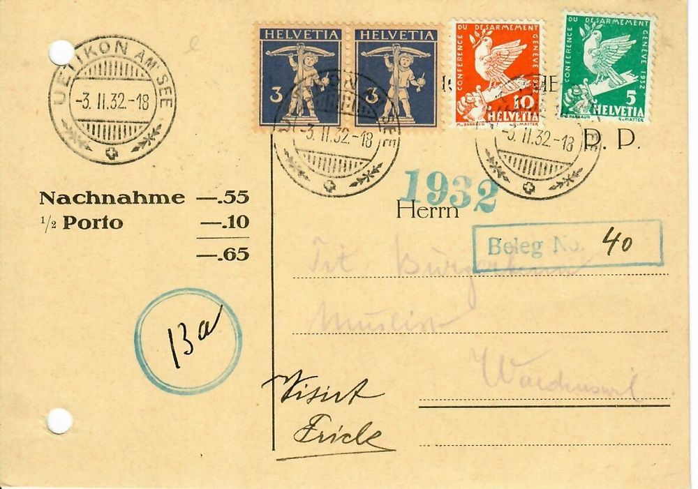 PK, Uetikon am See (Paar 182) (Gebraucht) in Hochdorf für CHF 12 – mit Lieferung auf Ricardo kaufen