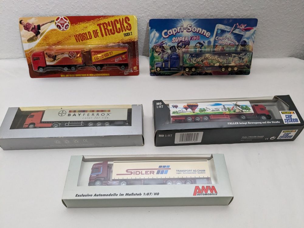5 Modellautos Lastwagen LKW Sammlung OVP (Gebraucht) in Weinfelden für ...