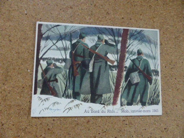 Rgt.Inf.2 RENF.Soldatenmarke,1945,Mob.Künstler Meylon,Rhein (Gebraucht ...