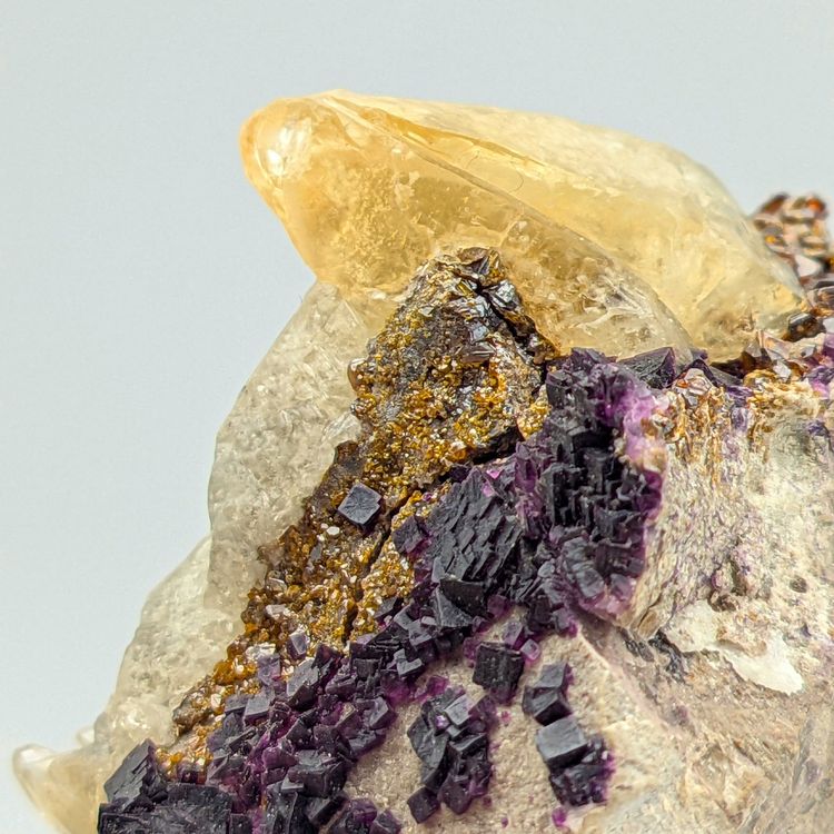 CALCIT ORANGE + VIOLETTE FLUORIT und SFALERIT, USA (Nuovo (secondo la ...