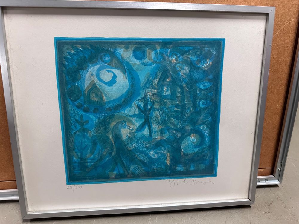 Lithographie von Hans Rudolf Strupler (Gebraucht) in Strengelbach für ...