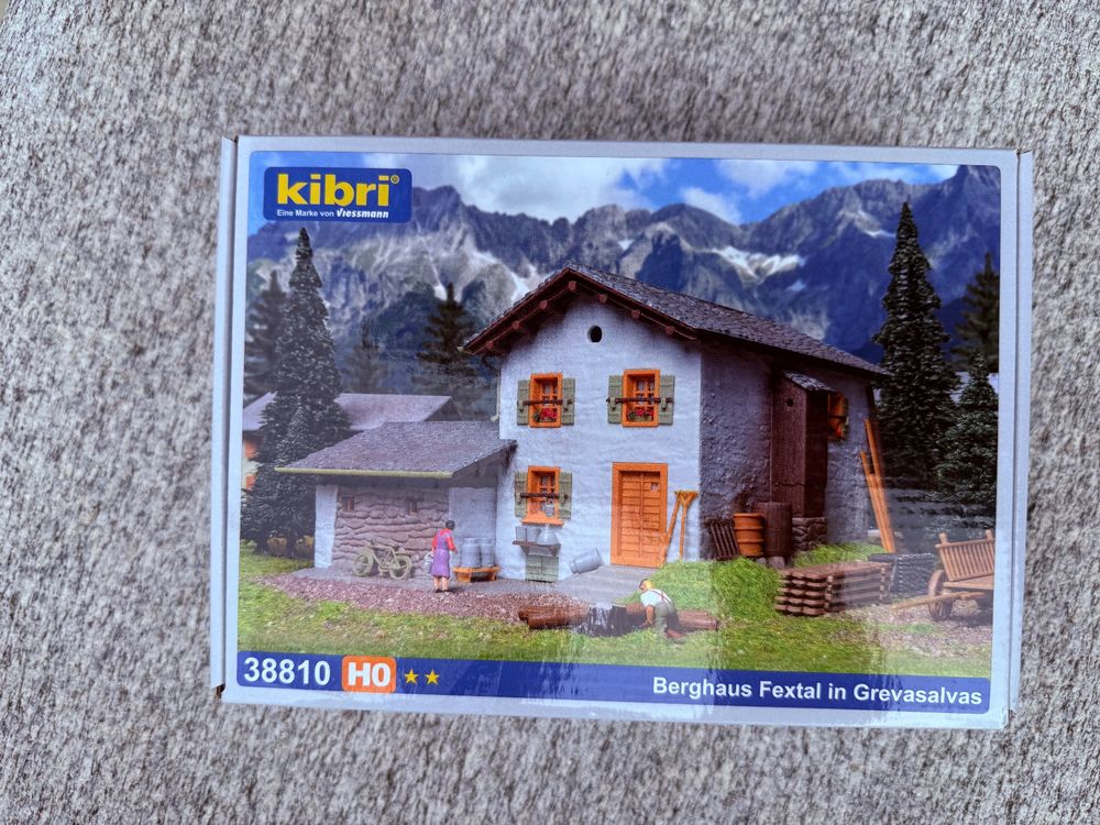 Kibri 38810 H0 🇨🇭 Berggasthaus Fextal Swiss (Neu und originalverpackt ...