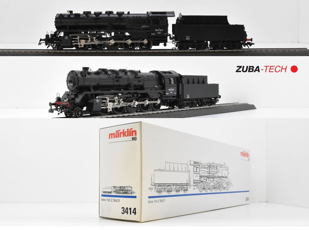 Märklin 3414 Dampflok Serie 150Z SNCF H0 WS Analog mit OVP (Gebraucht ...