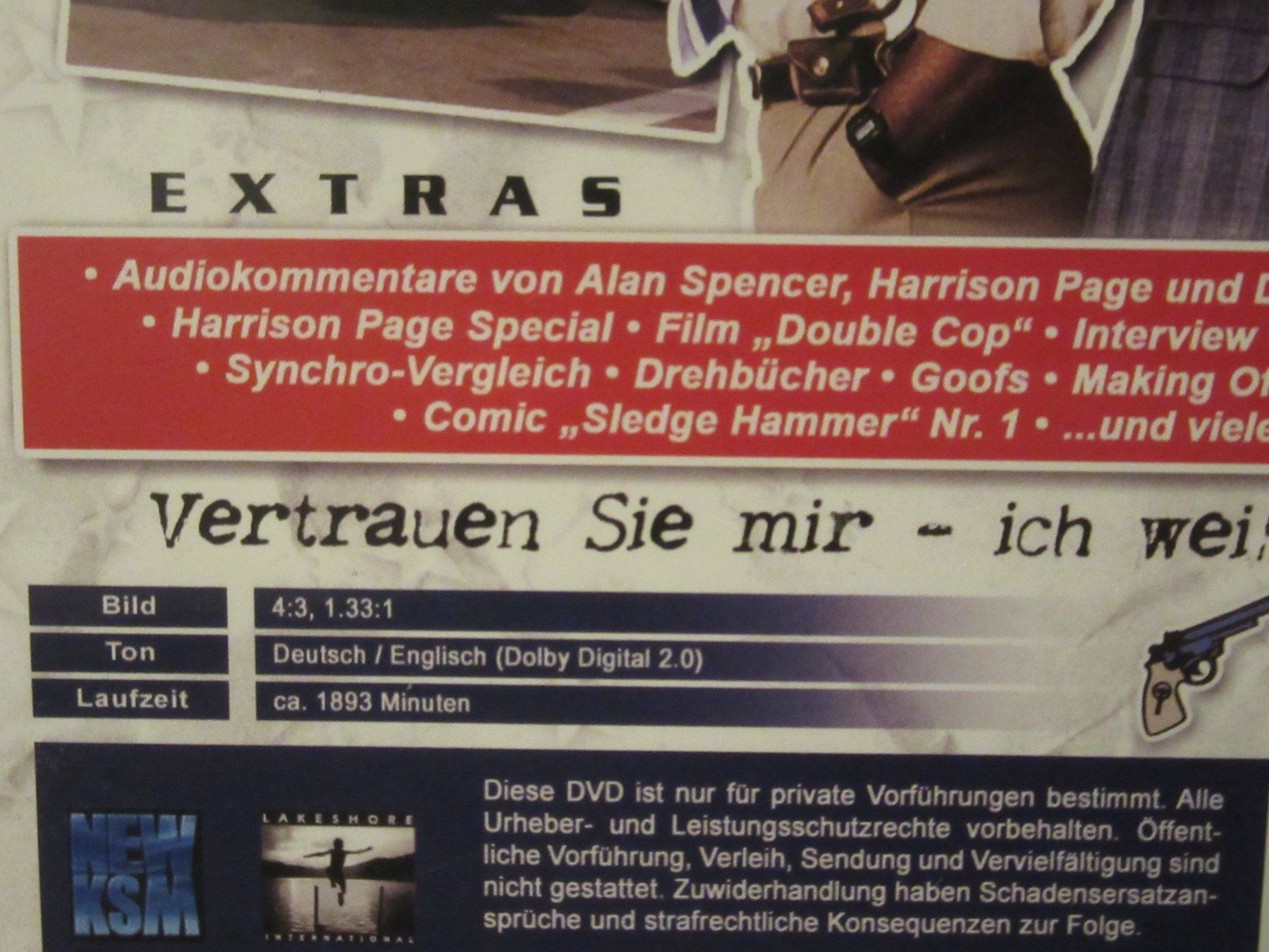 Sledge Hammer! Komplette Serie DVD + Film Double Cop, Extras (Gebraucht ...