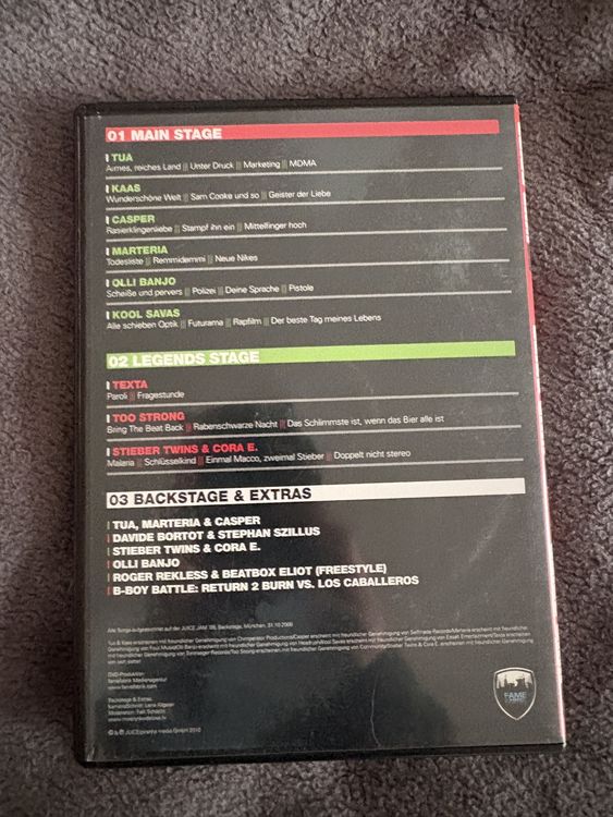Juice Jam 09 DVD Hip Hop Music, Styles Rarität Sammler savas (Gebraucht ...