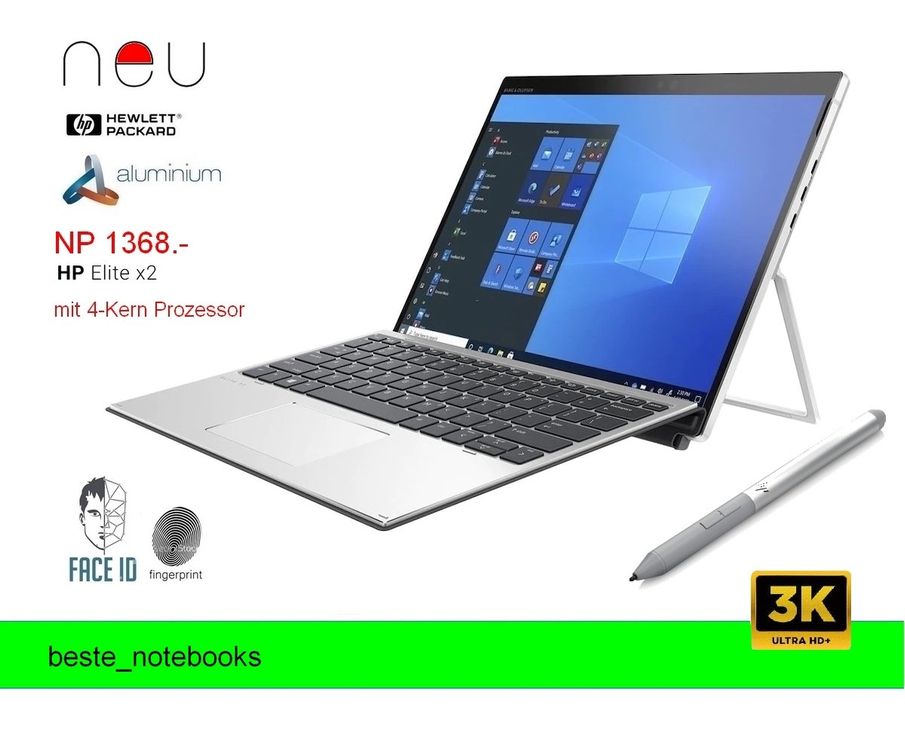 HP PRO Elite x2 i5 8.Gen 16GB SSD 512GB NEU (Neu (gemäss Beschreibung ...