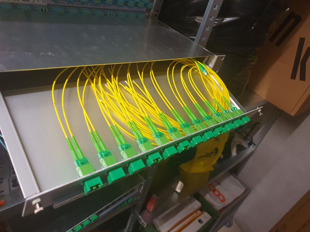 LWL Patch-Panel 19" 19Zoll 2x12 Port bestück (Gebraucht) in Zürich für ...