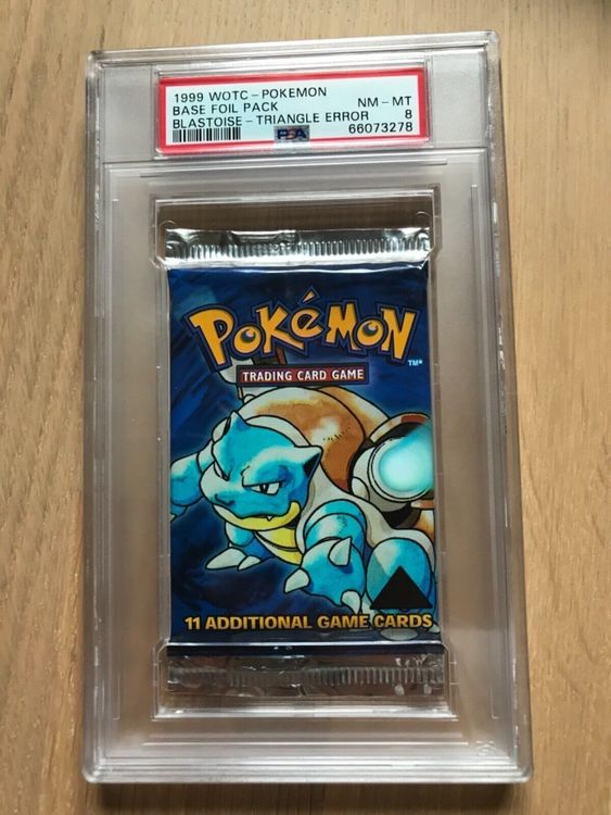 1x POKEMON BASE SET BLACK TRIANGLE BOOSTER PACK PSA 8 | Kaufen auf Ricardo