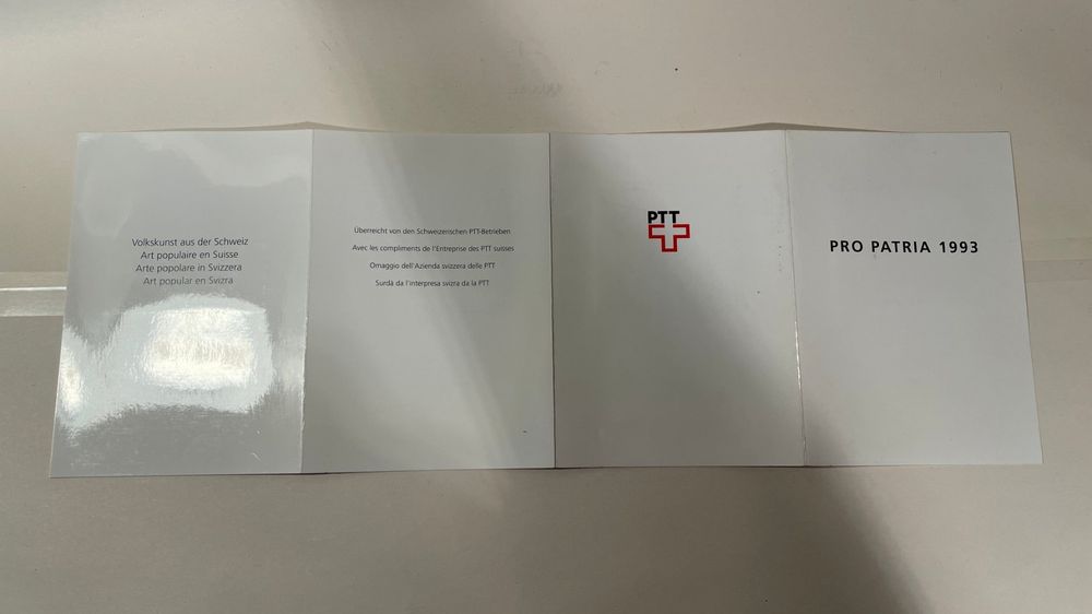 Pro Patria 1993 (PTT) - Volkskunst aus der Schweiz (Neu (gemäss Beschreibung)) in Rebstein für ...