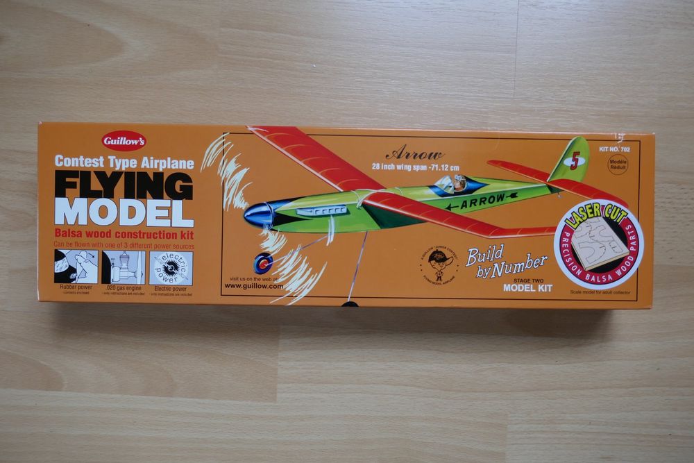 Guillow Bausatz Arrow Lasercut /Nr.702LC (Neu und originalverpackt) in ...