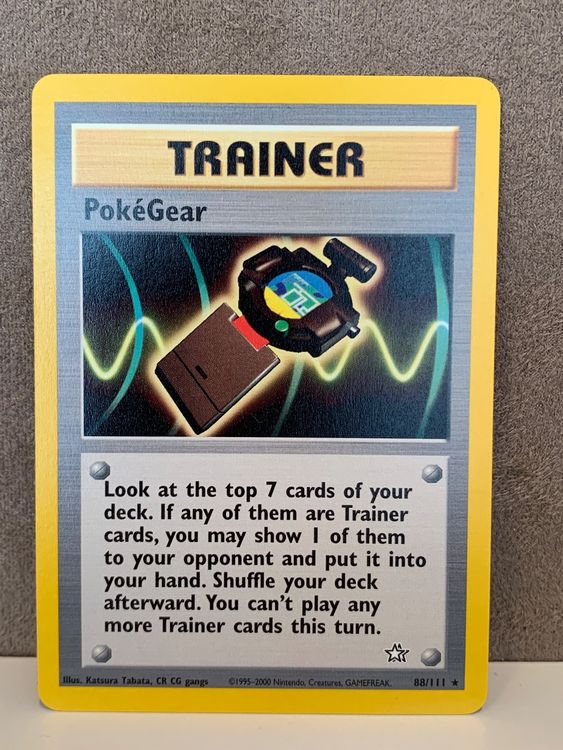 88/111 PokéGear Rare ENG Pokemon Neo Genesis (Gebraucht) in Fislisbach ...