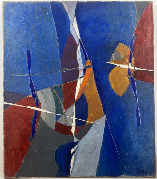 Grosse Abstrakte Gemälde, Unleserlich Signiert | Kaufen auf Ricardo