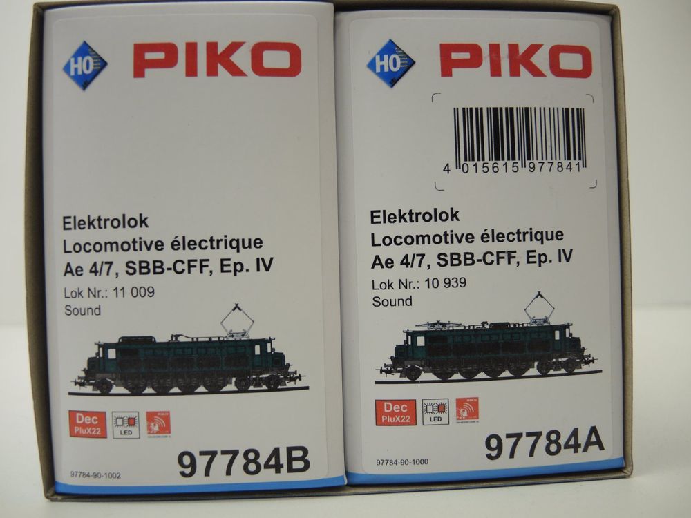 Piko 97784 2 x Ae 4/7 Vst, beide Lok`s mit DC/Sound | Kaufen auf Ricardo