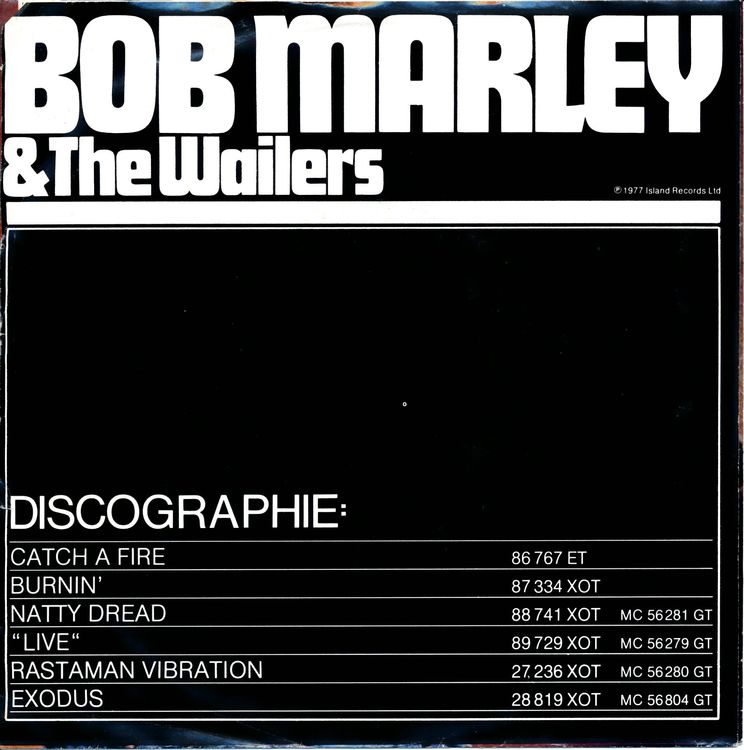 BOB MARLEY - WAITING IN VAIN (7'' Vinyl Single VG) (Gebraucht) in ...