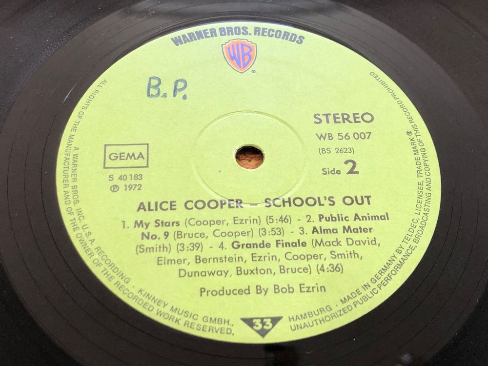 ALICE COOPER - SCHOOL'S OUT LP ORIG DE 1972 WARNER +PANTIES | Kaufen auf Ricardo