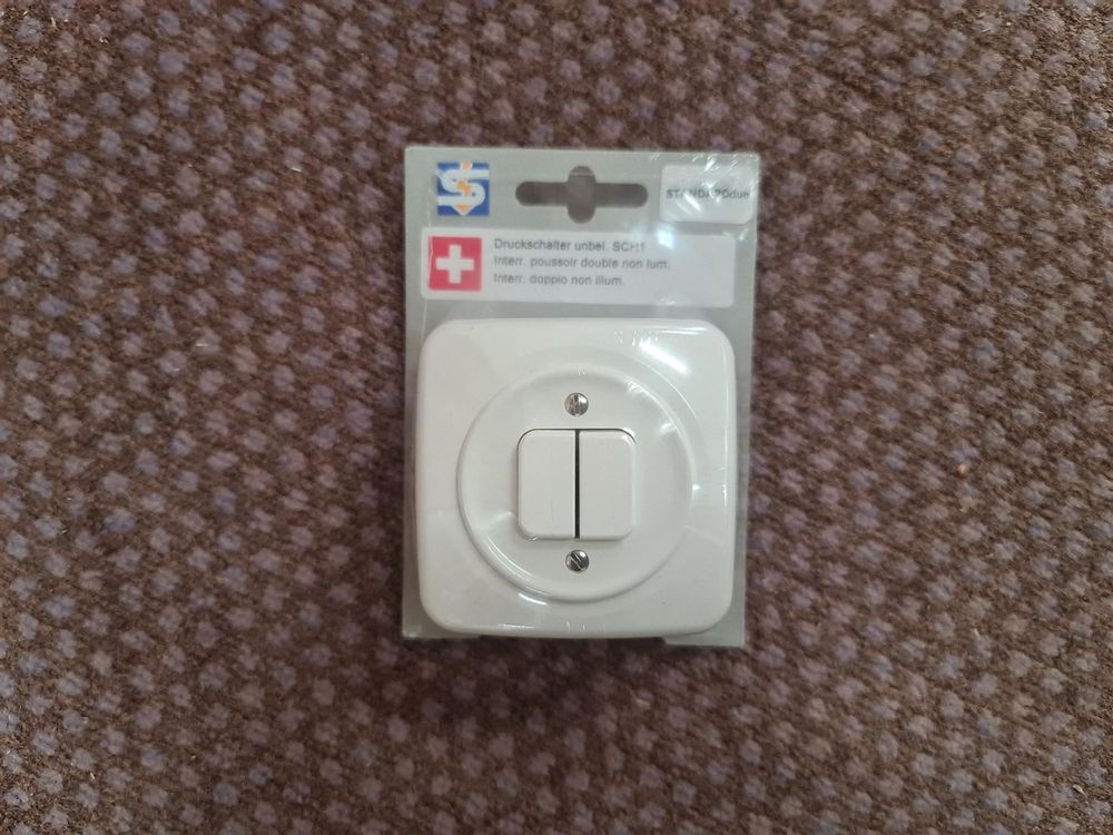 Feller Standard Druckschalter AP SCH1 (Neu und originalverpackt) in für ...