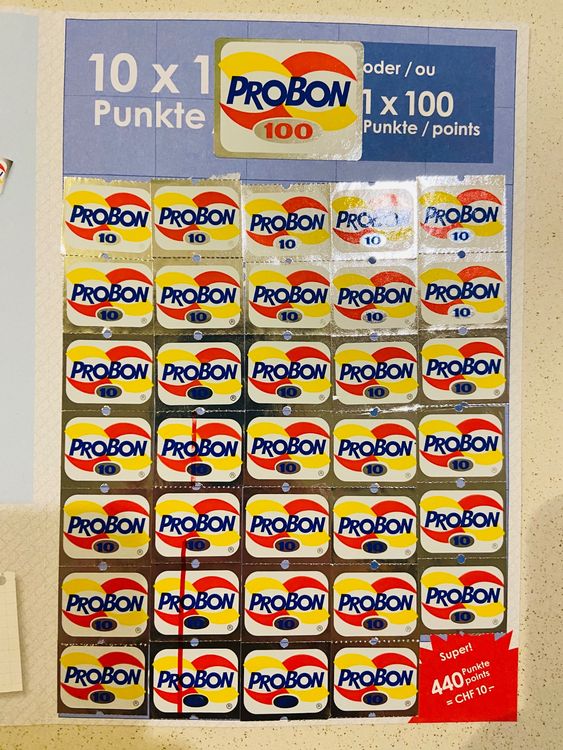PROBON / PRO BON - 1 volle Karte = 440 Punkte (Neu und originalverpackt ...