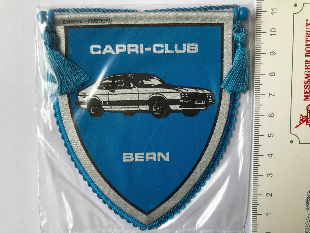 Vintage Fanion/Wimpel CAPRI-CLUB BERN (Neu und originalverpackt) in Gland für CHF 8 – mit ...