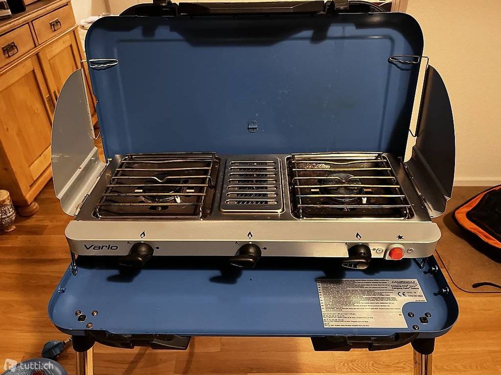 Campingaz Camping Chef Vario Grill + 3 Campingaz Flaschen (Gebraucht ...