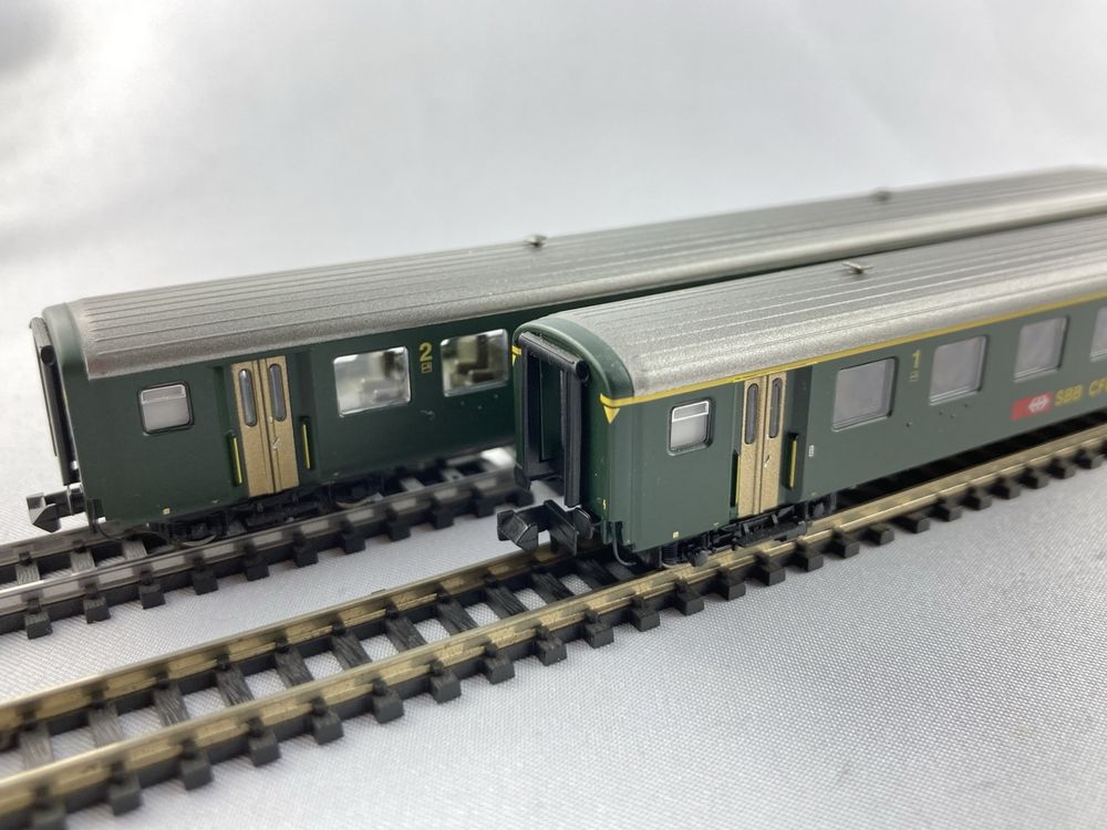 BRAWA SBB EW II Personenwagen Spur N 3 Stück (Neuf (Voir description ...
