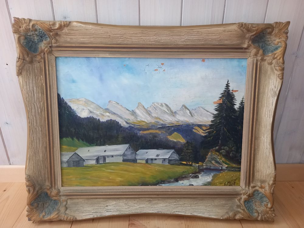 Gemälde Churfirsten Toggenburg (Gebraucht) in Lütisburg für CHF 50 – nur Abholung auf Ricardo kaufen