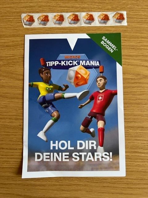 7 Sticker Tipp-Kick Mania von Migros & leere Karte - 220948 (Neu (gemäss Beschreibung)) in ...