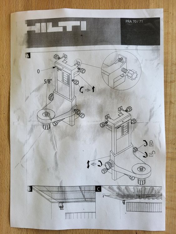 Hilti PRA 70/71 Wandhalterung | Kaufen auf Ricardo