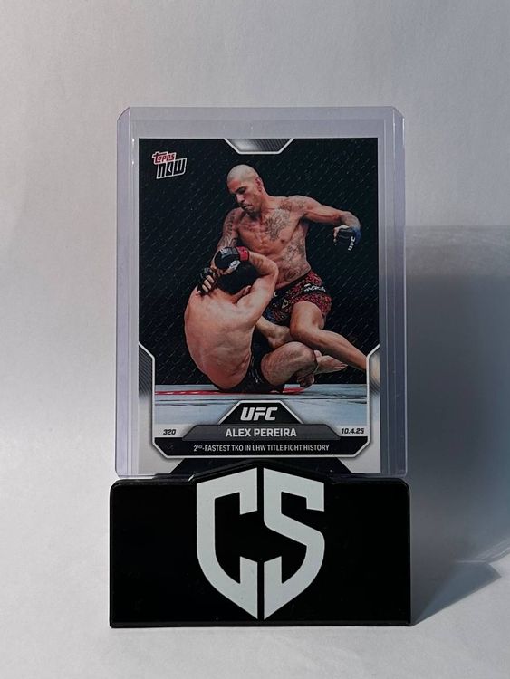 2025 TOPPS NOW UFC ALEX PEREIRA - 2nd FASTEST TKO UFC 320 (Gebraucht ...