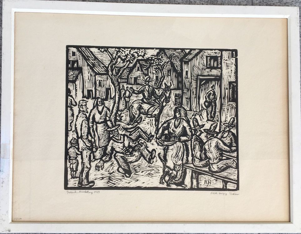 Edith Herzig Holzschnitt handsigniert (Gebraucht) in Root für CHF 15 – mit Lieferung auf Ricardo ...