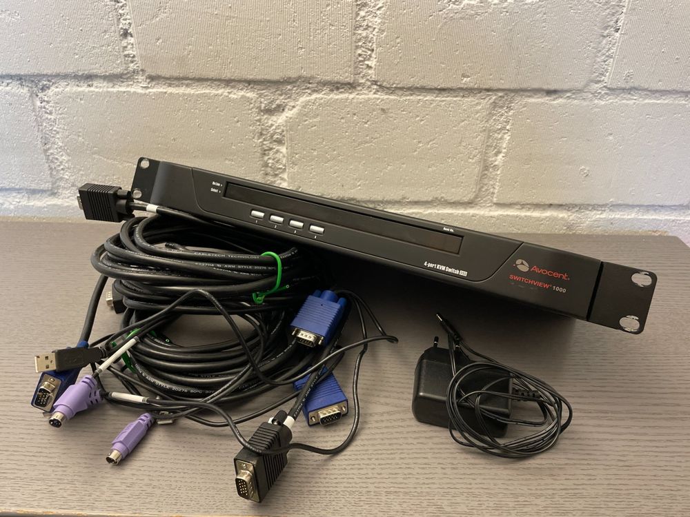 4-Port KVM Switch OSD Avocent Switchview 1000 | Kaufen auf Ricardo