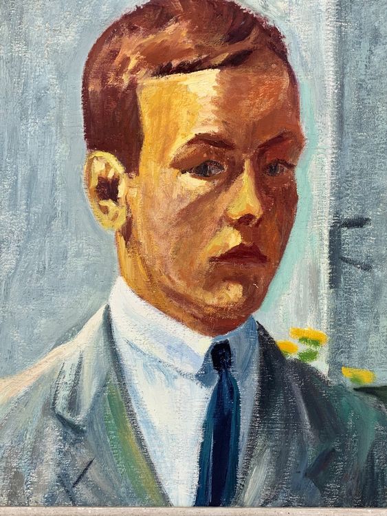 Bruno Hesse (1905-1999) Gemälde -Selbstbildnis | Kaufen auf Ricardo