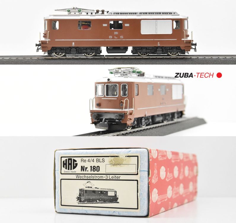 HAG 180 E-Lok Re 4/4 I BLS H0 WS Analog mit OVP (Gebraucht) in St. Gallen für CHF 75 – mit ...