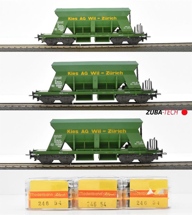 3x Liliput 24654 Kieswagen SBB H0 GS OVP (Gebraucht) in St. Gallen für CHF 49 – mit Lieferung ...