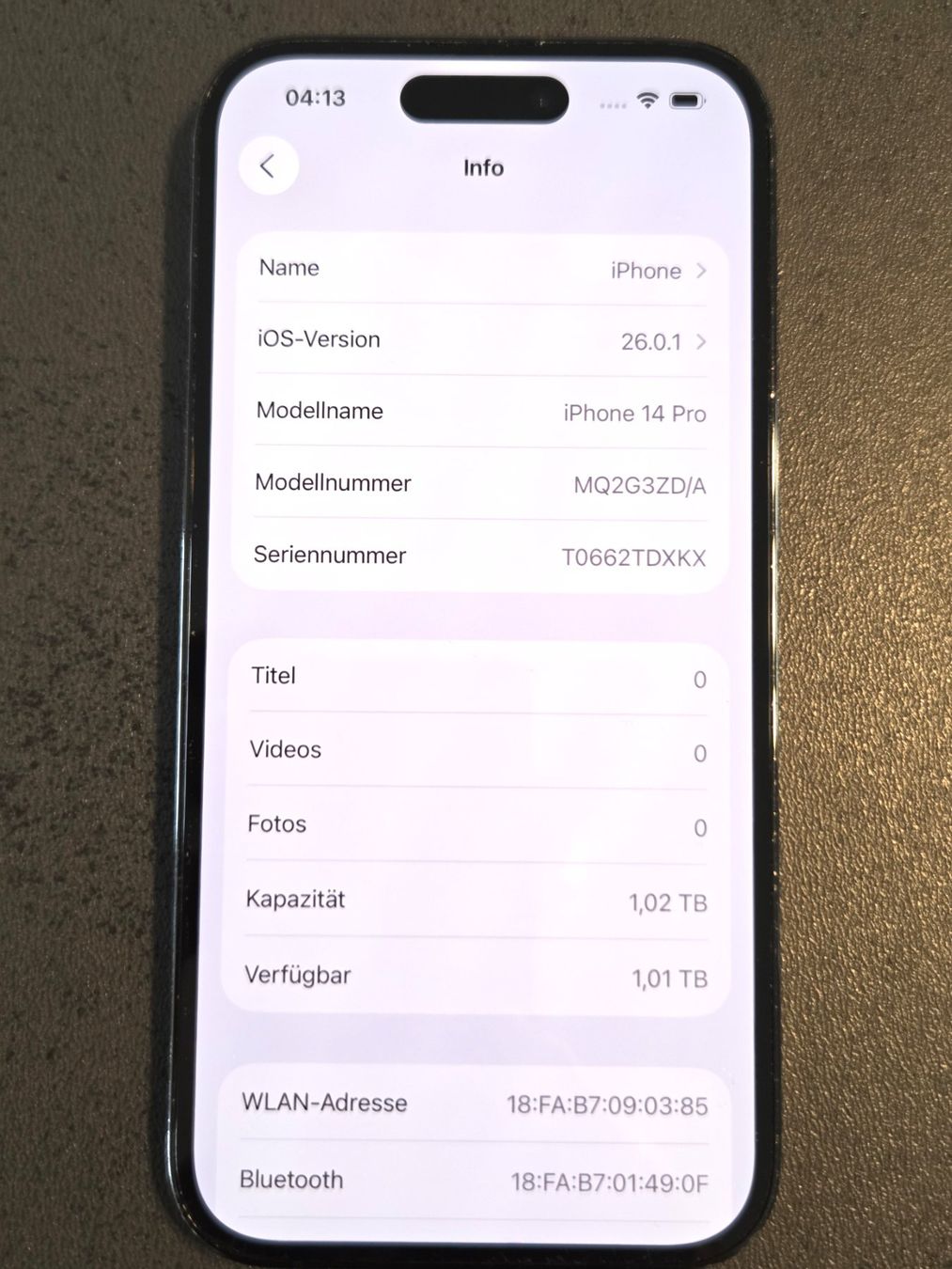 Apple iPhone 14 Pro - 1TB - Space Black (Ohne Simlock) (Gebraucht) in ...