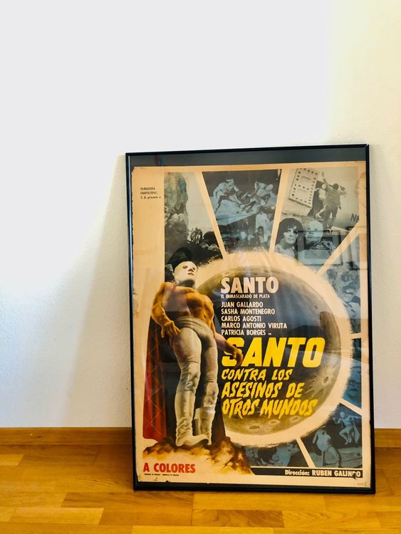 Vintage plakat poster Mexican wrestling movie el santo 1973 (Gebraucht ...