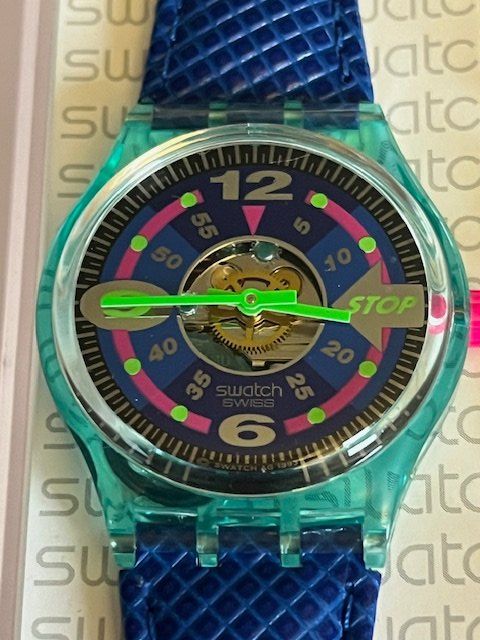 SWATCH STOP SSN 103 TRES VITE ANNEE 1994 NEUVE (Neuf avec emballage d ...
