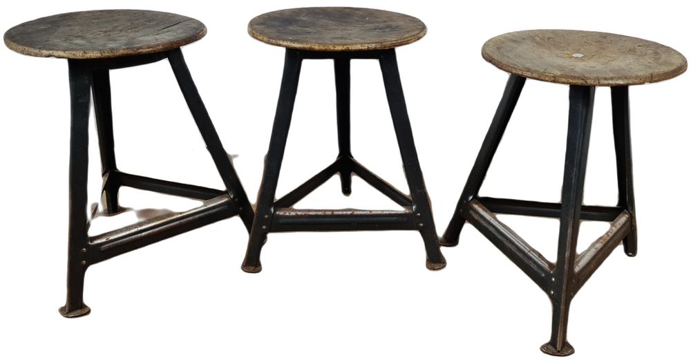 3 Vintage Bauhaus Originale Industrie Hocker (Gebraucht) in Obfelden ...