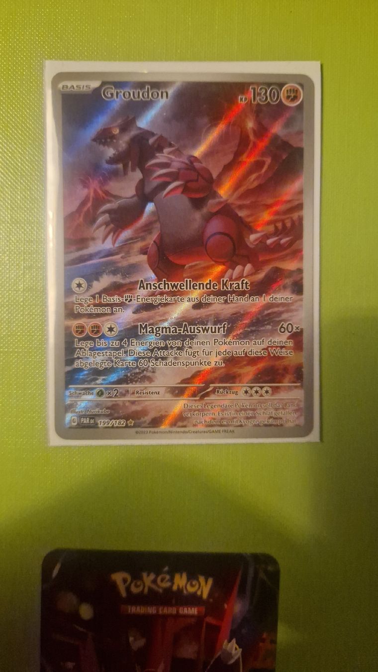 Pokemon Karte: Groudon Paradox Rift Top Zustand! (Neu (gemäss ...