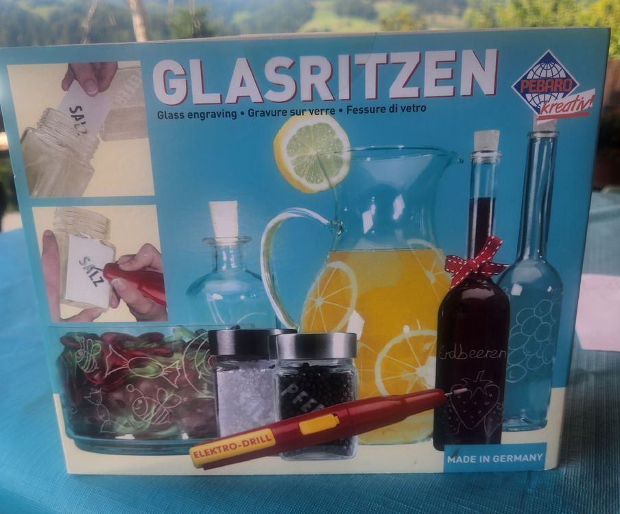Glasritz-Set, Glas gravieren, kreativ gestalten 👍 (Neu (gemäss ...