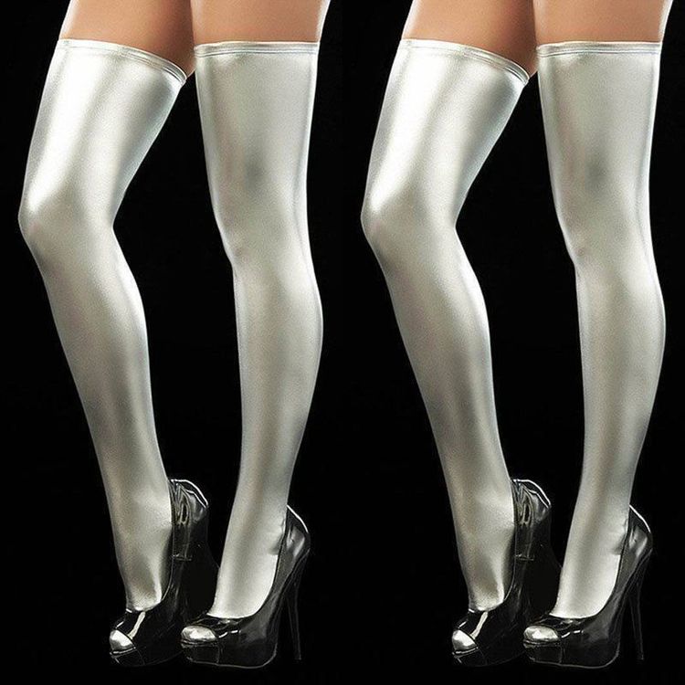 NEUE Stay ups silber im Wetlook für Gr. XS & S - 2021071 | Kaufen auf ...