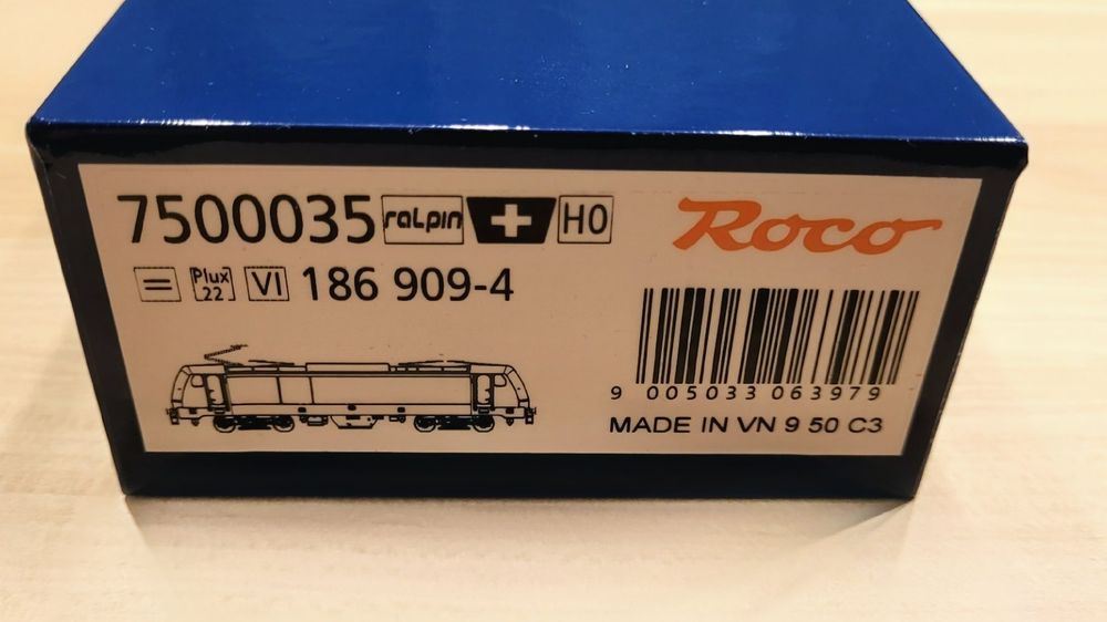 Roco 7500035 SBB/RAlpin BR 186 909-4 Nightpiercer DC, analog (Neu und originalverpackt) in ...