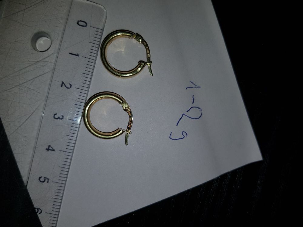 Gold Ohrringe 18 Karat | Kaufen auf Ricardo